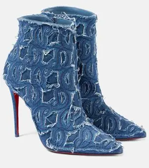 CHRISTIAN LOUBOUTIN So Kate 100 Denim Pumps
