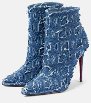 CHRISTIAN LOUBOUTIN So Kate 100 Denim Pumps