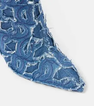 CHRISTIAN LOUBOUTIN So Kate 100 Denim Pumps