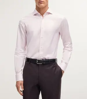 BOSS Cotton Striped Slim Shirt