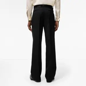 Burberry Pinstriped Wool Trousers