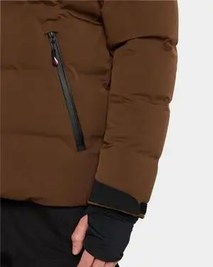 Moncler Moncler Grenoble Montgetech Short Down Jacket Brown