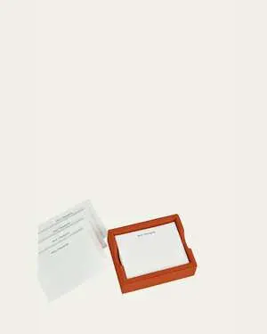 GRAPHIC IMAGE Leather Memo Tray With 100 "wild Thoughts" Note Cards