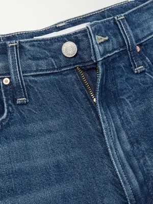 MOTHER The Rambler Zip High-rise Wide-leg Jeans