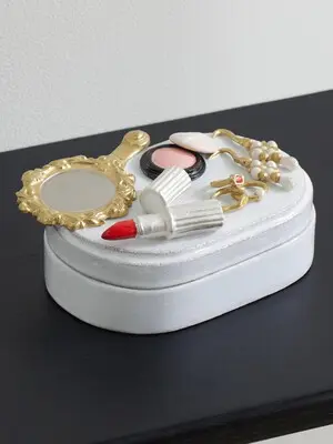 ASTIER DE VILLATTE Serena Carone Vanity Ceramic Jewelry Box - White