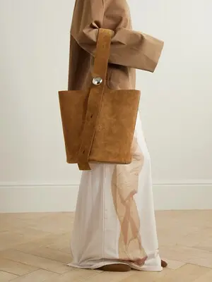 Loewe Pebble Embellished Bucket Bag
