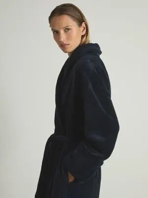 REISS Ginny Fleece Dressing Gown
