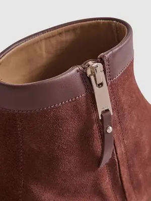 REISS Clay Suede Boots