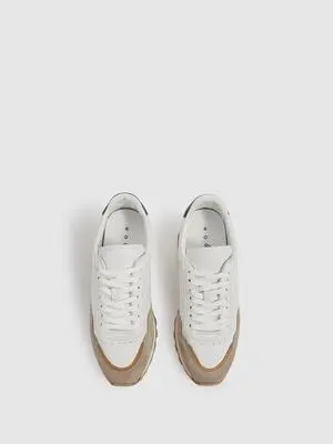 Hogan Panelled Trainers - White Multi