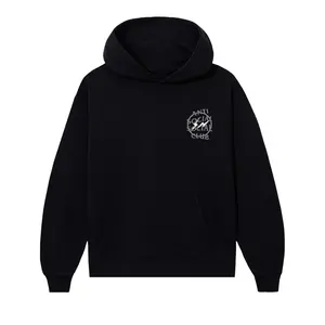 ANTI SOCIAL SOCIAL CLUB X Fragment Design Half Tone Logo Hoodie - Black