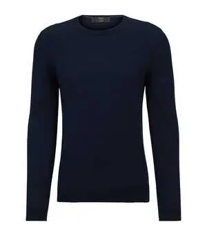 BOSS Cashmere Crewneck Sweater - Blue