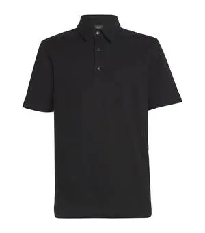 Brioni Cotton Polo Shirt - Black