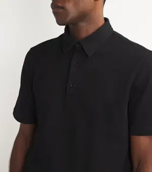 Brioni Cotton Polo Shirt - Black