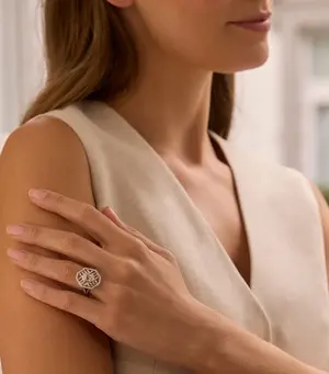 BOODLES Platinum And Diamond Ring