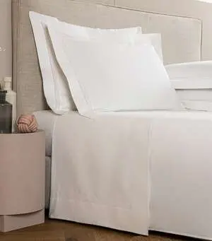 Frette Doppio Ajour Double Flat Sheet Set - White