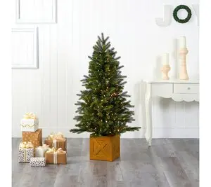 NEARLY NATURAL 5' Manchester Fir Christmas Tree - One-color
