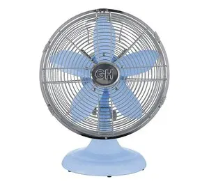 GOOD HOUSEKEEPING All-metal 3-speed 12' Oscilla Ting Table Fan - One-color