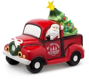 MR. CHRISTMAS Red Truck Cookie Jar - One-color