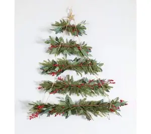 BARBARA KING 5-piece Illuminated Tree Wall Deco