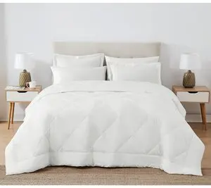 CANNON Solid Oversized Percale Full/queen 3pc C Omforter Set - One-color