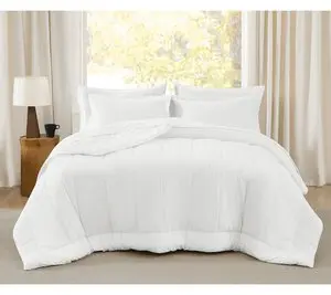 BROOKLYN Loom Oversized Cotton Percale Fu/qn 3p C Comforter Set - One-color