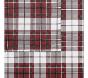 TRULY SOFT Holiday Plaid King Flannel Sheet Set
