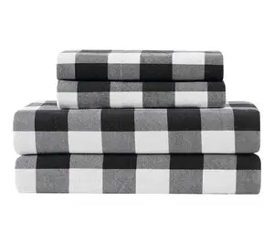 TRULY SOFT Buffalo Check Full Flannel Sheet Set