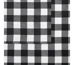 TRULY SOFT Buffalo Check King Flannel Sheet Set