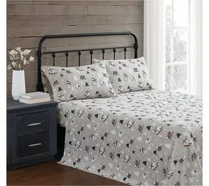 TRULY SOFT Polar Bears Twin Flannel Sheet Set - One-color