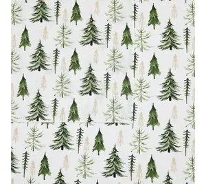 TRULY SOFT Trees Full Flannel Sheet Set