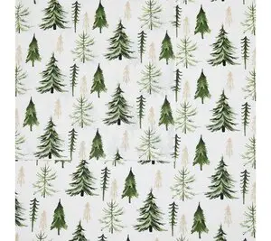 TRULY SOFT Trees Queen Flannel Sheet Set