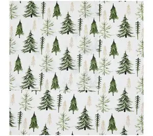 TRULY SOFT Trees Twin Flannel Sheet Set
