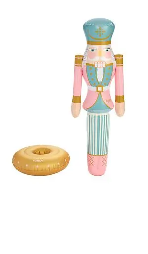 FUNBOY Small Pink Inflatable Nutcracker In Pink