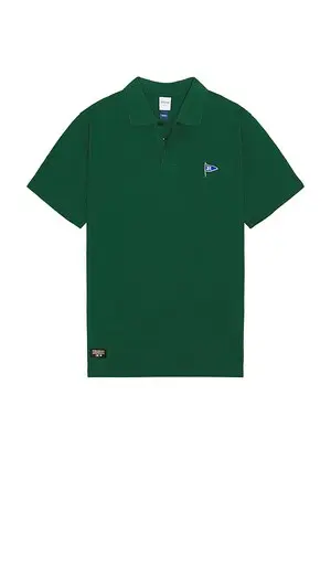RIVVIA PROJECTS Flag Polo In Green - Forest Green