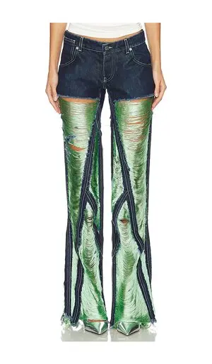 Off-White Shredded Denim