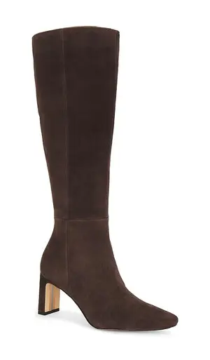 Sam Edelman Wide Calf Sylvia Boots - Chocolate Brown