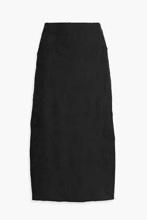 Co Plissé Crepe Midi Skirt