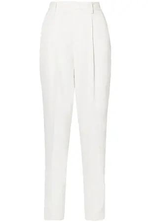 White Tapered Trousers