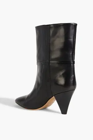 Isabel Marant Étoile Lilet Embellished Leather Ankle Boots - Black