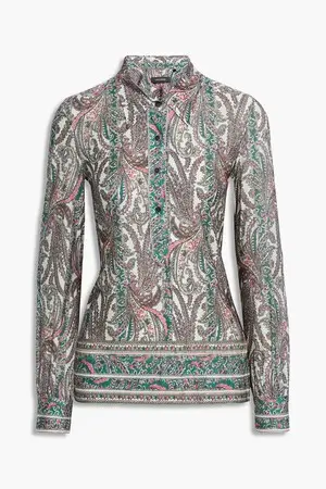 Isabel Marant Étoile Printed Stretch-jersey Shirt
