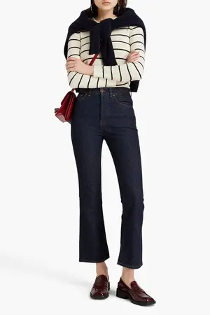 Chloé Embroidered Bootcut Jeans