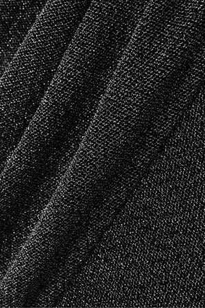 MARANT ETOILE Benedicte Gathered Metallic Mini Dress - Black