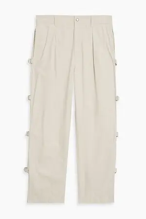 Isabel Marant Étoile Ogiel Buckle-detailed Cotton Pants