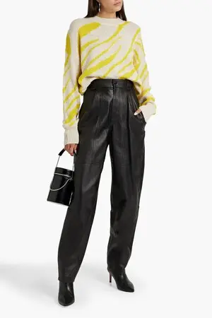 Isabel Marant Étoile Ciferim Leather Tapered Pants