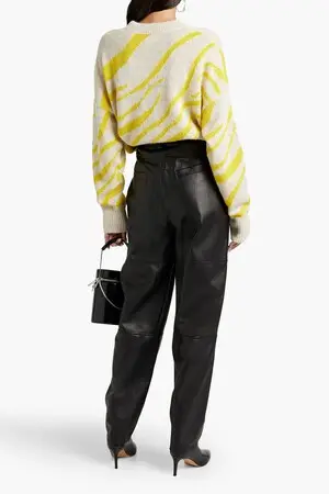 Isabel Marant Étoile Ciferim Leather Tapered Pants