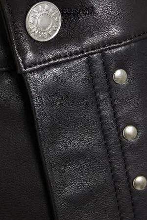 Isabel Marant Étoile Viamao Studded Leather Tapered Pants