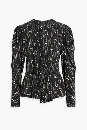 Black Print Blouses