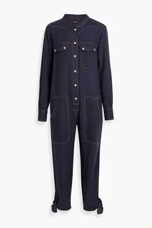 Isabel Marant Tacaia Cropped Jumpsuit - Midnight Blue