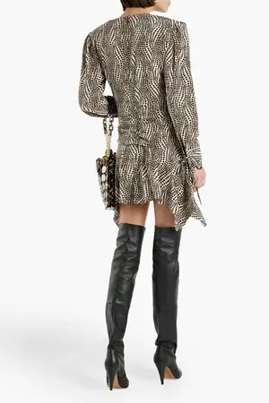Isabel Marant Étoile Inotilia Wrap-effect Printed Mini Dress