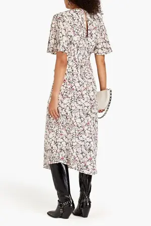 Isabel Marant Étoile Berwick Printed Silk Crepe De Chine Midi Dress